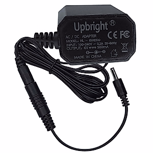 UpBright 6V AC/DC Adapter Compatible with Mobile Power 4065 4063 4059 4044 4032 4030 4066 Lightbolt Rechargeable Worklight& Spotlight LED Work Light Flashlight MobilePower 6VDC Battery Charger Supply