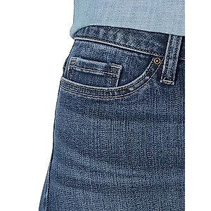 Lee Women's Petite Legendary Mid Rise Straight Leg Jean Seattle 14 Petite