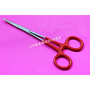 German Stainless Straight Forceps, Hemostat Forceps clamp 6.25" (Cynamed Brand) …