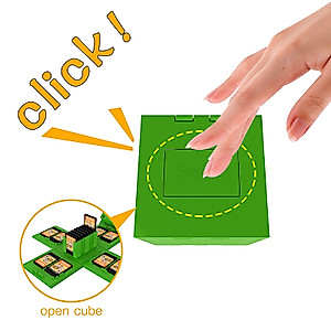UFOPETIE Game Case Box for Switch Games Card Monster Hunter Games Cube Up to 16 Games,Foldable Nintendo Switch Game Card Case Cube Nintendo Switch Game Storage Box