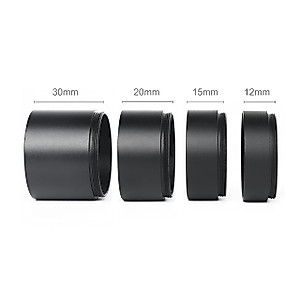 m42 Extension Tube,Thread Adapter Focal Reducer,Universal Foaming Extension Tube with Connector Telescope Camera Adapter 3/5/7/10/12/15/20/30mm Microscope Lens Microscope Telescope Accessory (8pcs)