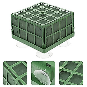 Ciieeo 3pcs Car Ornament Green Flowers Car Mount Car Decorations Greenery Floral Foam Dining Room Table Decor Car Kit Flower Sucker Base Fresh Floral Sucker Base Happy Word Wedding