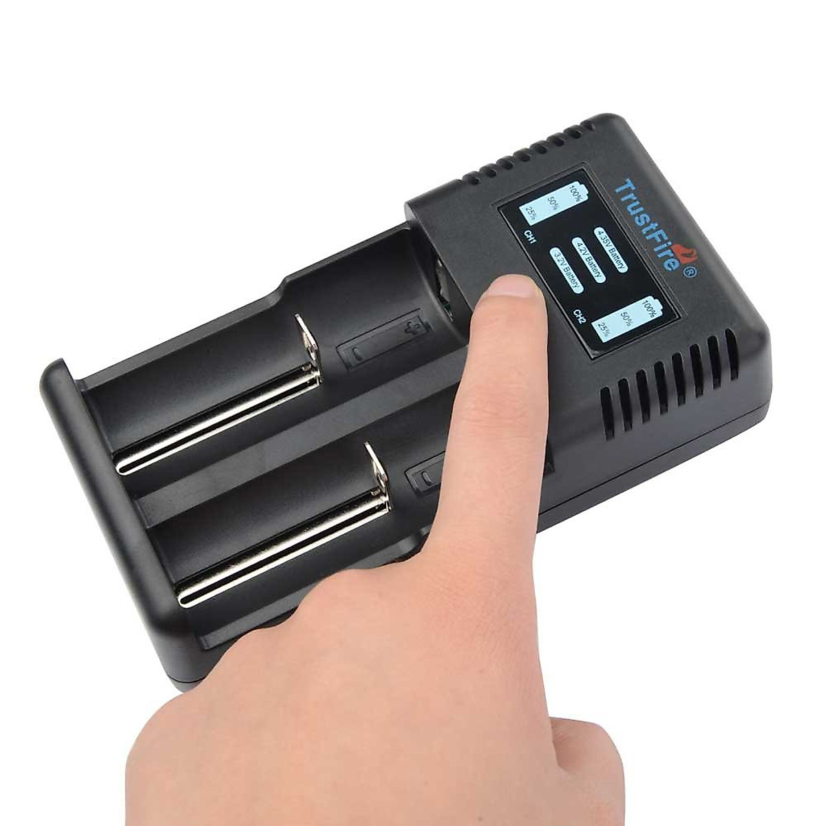TrustFire TR-019 32650 Battery Charger - 2 Slots for Li-ion IMR LiFePO4 10440 14500 16340 18650 26650 32650