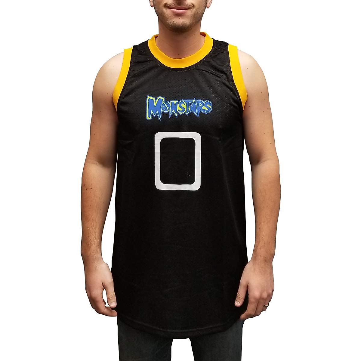 My Party Shirt Monstars #0 Basketball Jersey - Mens Large Black