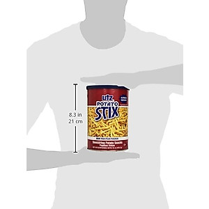 Utz Potato Stix, Original – 15 Oz. Canister – Shoestring Potato Sticks Made from Fresh Potatoes, Crispy, Crunchy Snacks in Resealable Container, Cholesterol Free, Trans-Fat Free, Gluten-Free Snacks