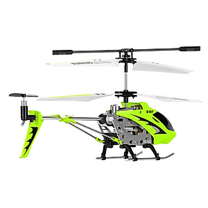 POCO DIVO S107G Phantom 3CH Infrared RC Helicopter Mini Flight S107 Gyro with Light, Green