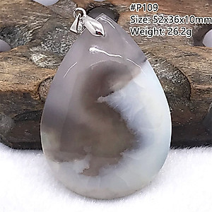 Natural Cherry Agate Pendant Jewelry For Women Men 52x36x10mm Beads Lucky Crystal Stone Sliver Gemstone AAAAA