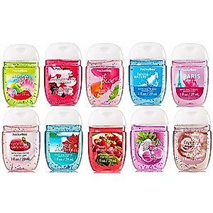 Bath & Body Works PocketBac Hand Sanitizer Classic Favorites 10pc Bundle (Scents Vary)