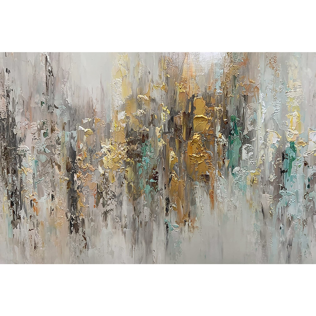 V-inspire Art,24x48 inch Oil Painting, Modern Home Canvas Painting Decoration, Abstract Mural Painting