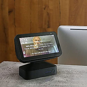 GGMM ES5 Battery Base for Show 5, Wireless Show 5 Battery Base Make Smart Speaker Portable, Show 5 Stand, Magnetic Attachment, Black (Show 5 Not Included)