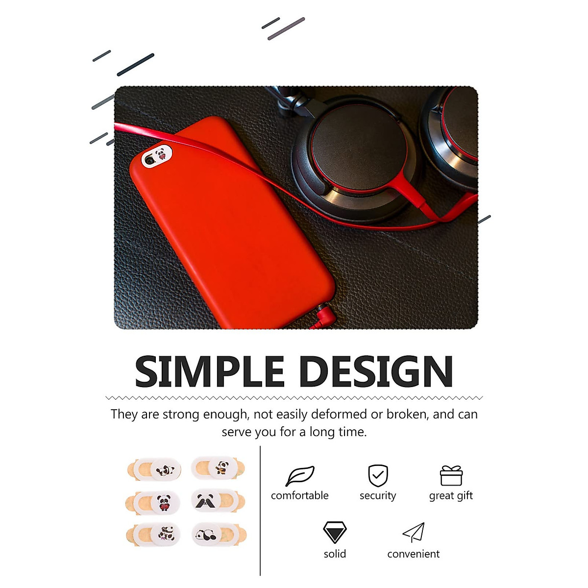 Sosoport 6pcs Camera Privacy Cover Webcam Covers Camera Slide Blocker Lens Computer Camera Cover Slide Webcam Privacy Covers Webcam Lid Camera Covers Chinese Zodiac Mask Slider