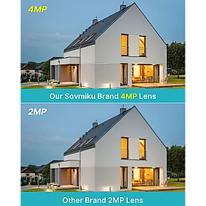 SOVMIKU 4MP 8X Optical/Digital Zoom Wireless Outdoor Security Cameras,Auto Tracking,360° PTZ WiFi Camera,Human Detection,2-Way Audio,24/7 Record,Alexa