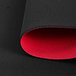 Closed Cell Bonded Neoprene Waterproof Fabric Double-Sided 58/62" by The Yard (Red/Black)