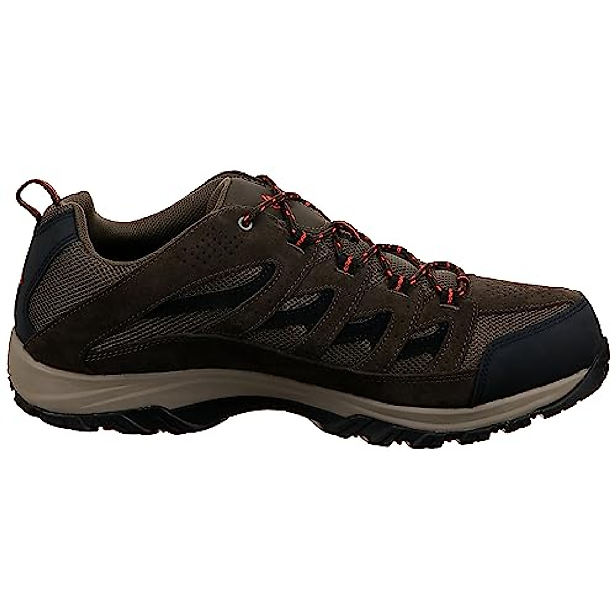 Columbia Mens Crestwood Hiking Shoe Breathable, High-Traction Grip, Camo Brown, Heatwave, 10 US