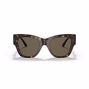 Versace VE 4415U 108/3 Havana Plastic Cat-Eye Sunglasses Brown Lens