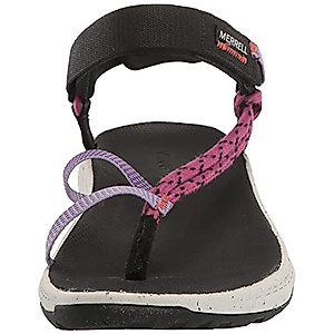 Merrell Women's Bravada Cord Wrap Sport Sandal, Black/FUCHSI, 8