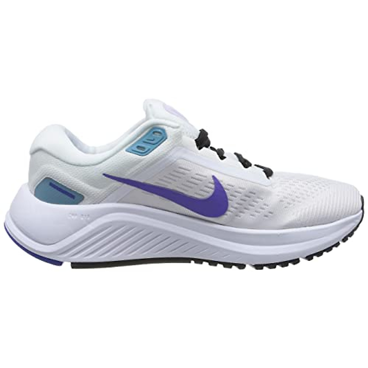 Nike Women's Zoom Structure 24 Trainers (White/Barely Grape/Cerulean/Psychic Purple, us_Footwear_Size_System, Adult, Women, Numeric, Medium, Numeric_9_Point_5)