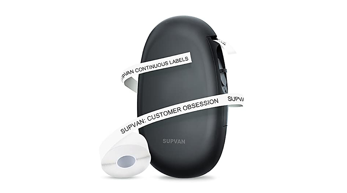 SUPVAN E10 Portable Label Maker - Durable Waterproof Labels