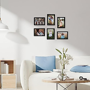 WIFTREY 18 Pack 4x6 Picture Frame Black, 4 x 6 Photo Frames Bulk for Wall Hanging or Tabletop Display