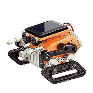 Thames & Kosmos SolarBots: 8-in-1 Solar Robot STEM Experiment Kit | Build 8 Cool Solar-Powered Robots in Minutes | No Batteries Required | Learn About Solar Energy & Technology | Solar Panel Included