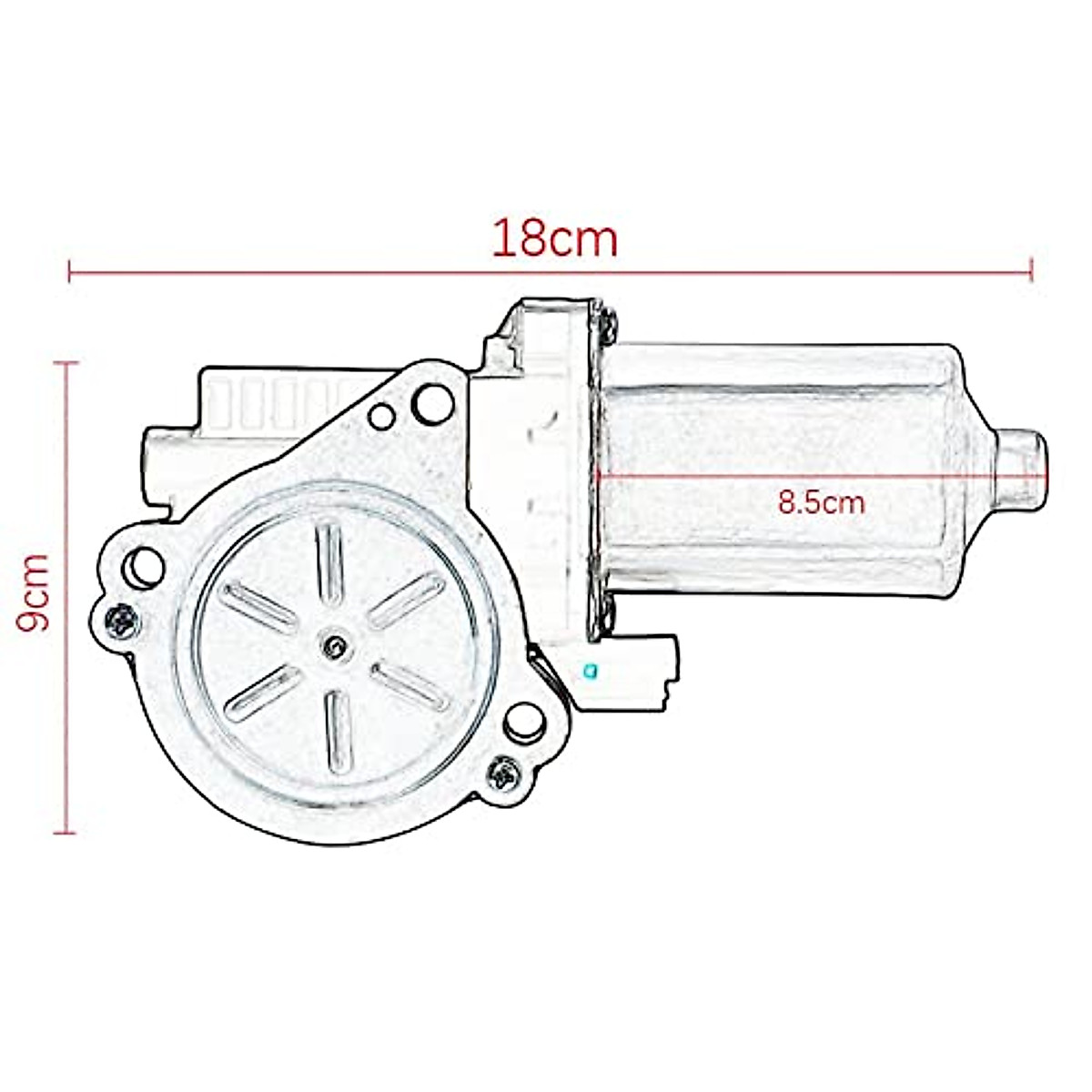676061 RV Step Motor Replacement Kit Compatible with Kwikee, Wonvon 214-1001 RV Stair Entry Step Motor Replacement for Lippert 1101428 Motor Replacement Kit, Includes 3 Screws, One Year Warranty