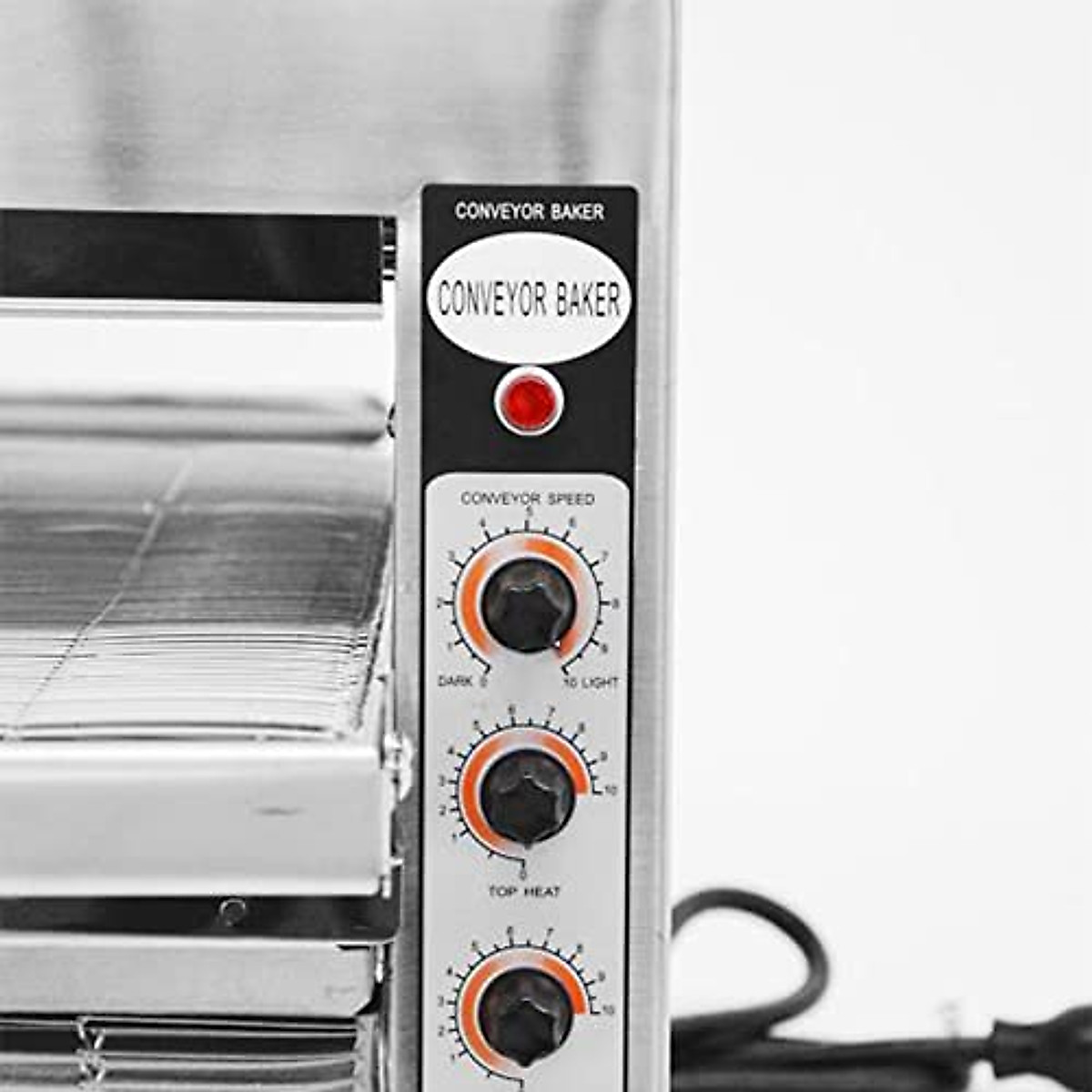 Omcan 11387 14 Inch Wide Conveyor Belt Adjustable Heat and Speed Stainless Steel Infrared Baking Commercial Kitchen Toaster Oven