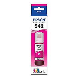 EPSON T542 EcoTank Ink Ultra-high Capacity Bottle Magenta (T542320-S) for Select Epson EcoTank Printers
