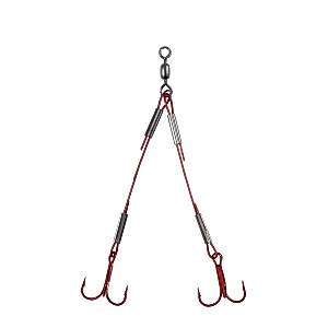 Northland Tackle PRMR8 Mini Predator Rig - Wire - Unweighted Red #8