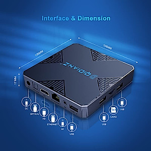 Android 12.0 TV Box,Smart TV Box 2GB 16GB Allwinner H618,Media Player Quad Core 64-bit Support 4K 2.4G&5.8G WiFi 6/BT5 Set Top Box