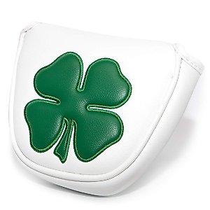 Montela Golf Putter Cover Mallet Putter Headcover Leather Golf Club Head Covers Putter Headcover for Mallet with Magnetic for Heel Shaft fits Taylormade Odyssey 2ball Scotty Cameron Ping