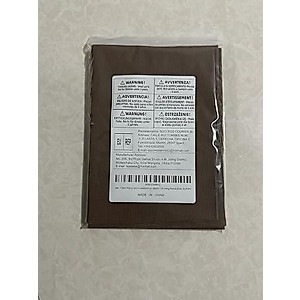 TinaKim Ribbing Fabric for Sweatshirts, Jacket Hoodies Waistbands Neckbands Cuffs Sewing Material (43x8in, 96 Brown)