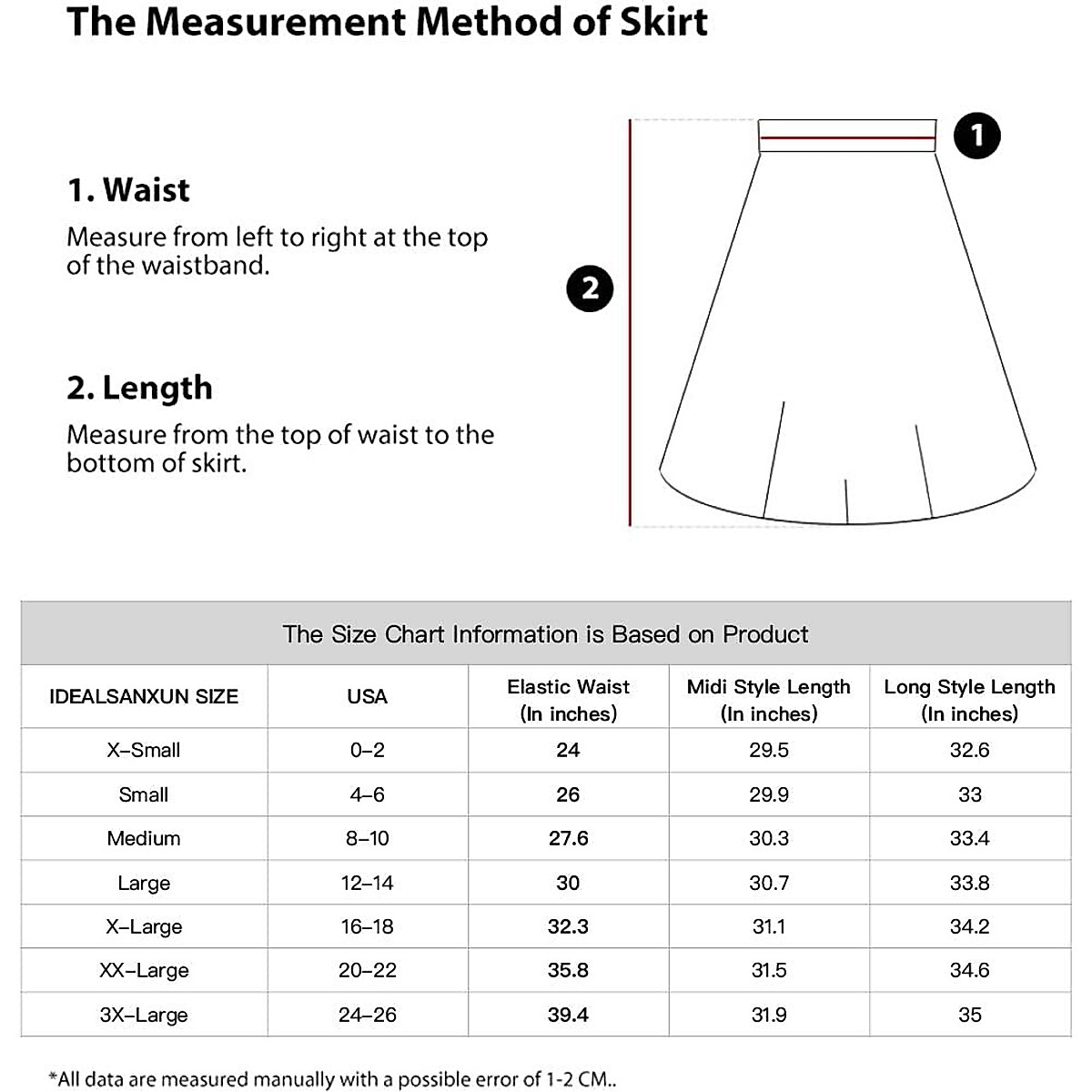 IDEALSANXUN Womens High Elastic Waist Maxi Skirt A-line Plaid Winter Warm Flare Long Skirt (Small, Long Pink 719)