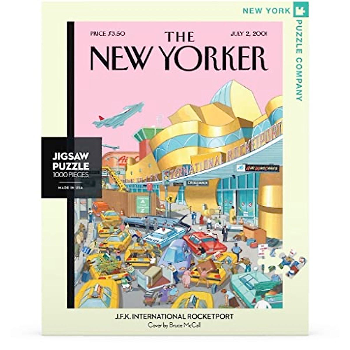 New York Puzzle Company - New Yorker J.F.K. International Rocketport - 1000 Piece Jigsaw Puzzle