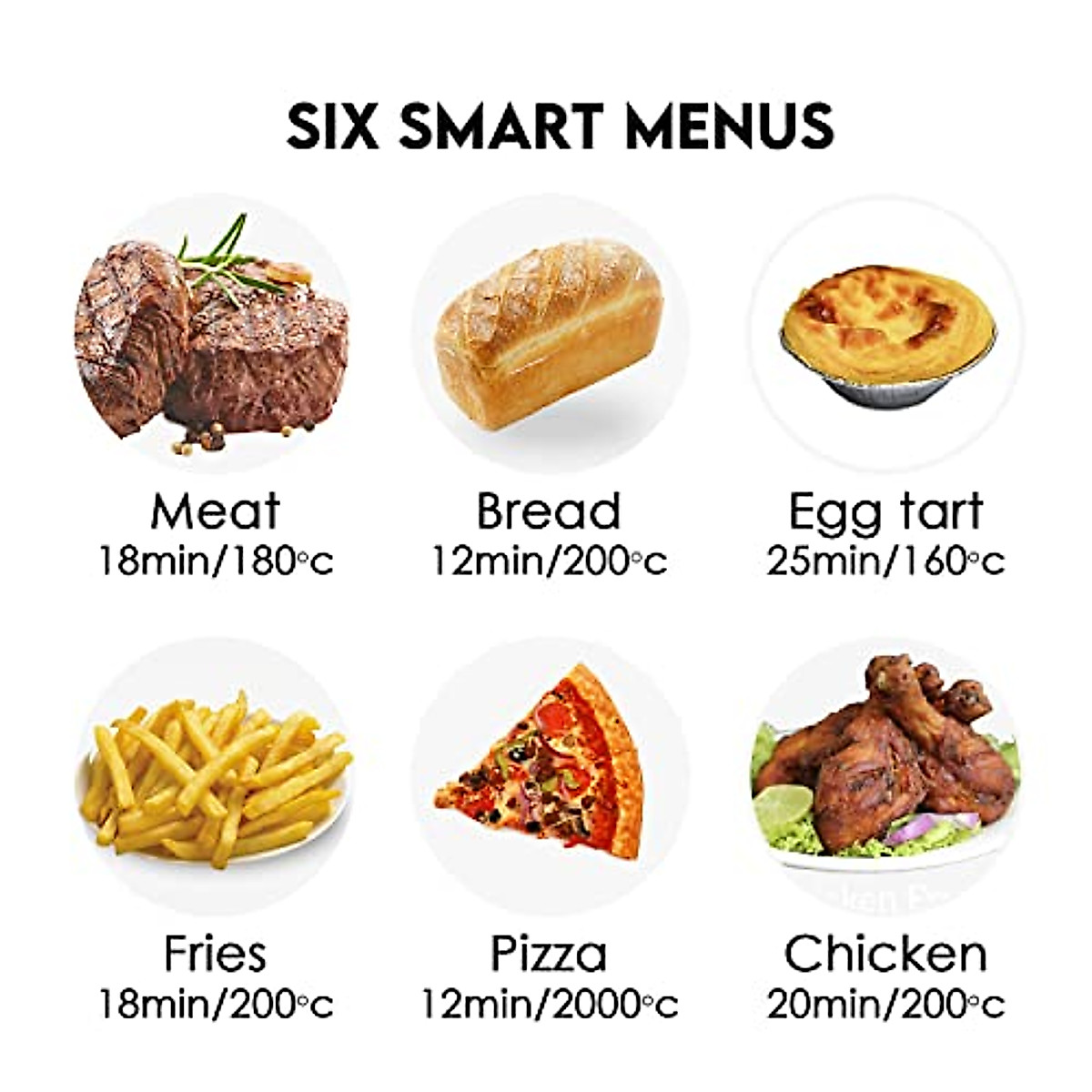 Silver Crown Deep Air Fryer – Electric Hot Air Fryer with Digital Display & XL Capacity, 1400 Watts, Instant Healthy & Low Calorie Cooking Essentials, Oilless Meals, Kitchen Countertop Accessories