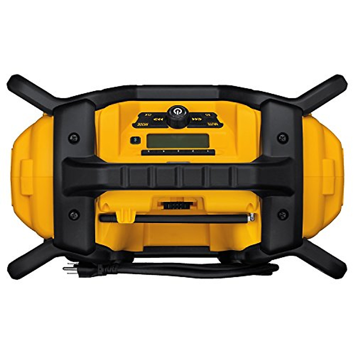 DEWALT 20V MAX Bluetooth Radio, 100 ft Range, Battery and AC Power Cord Included, Portable for Jobsites (DCR025)