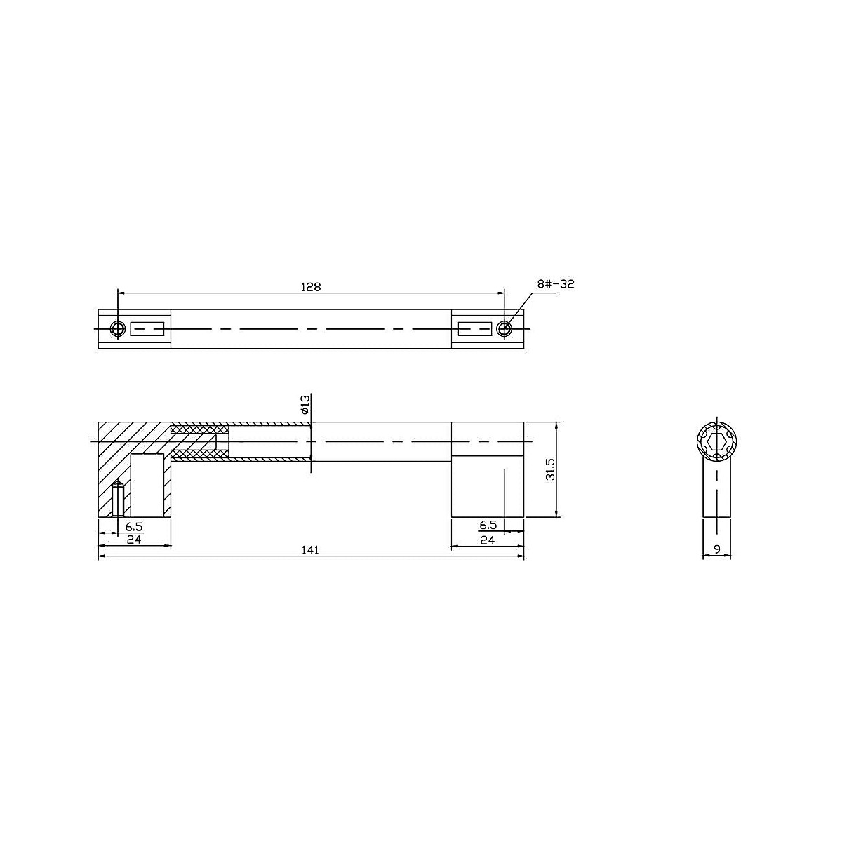 Richelieu Hardware BP527128195 Avellino Collection 5 1/16-inch (128 mm) Center-to-Center Brushed Nickel Modern Cabinet and Drawer Pull Handle for Kitchen, Bathroom, and Furniture