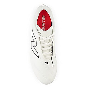 New Balance Unisex BurnX4 Lacrosse Shoe, White/Grey Matter, 12 US Men