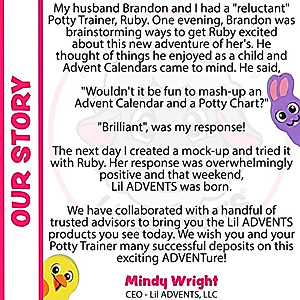 LIL ADVENTS Potty Time Adventures - Dinosaurs with 14 Wooden Block Toy Prizes|Potty Training Advent Game|As Seen on Shark Tank|Wood Block Toys, Reward Chart, Activity Board and Stickers