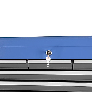 PULLAFUN 8-Drawer Rolling Tool Chest, 2-in-1 Rolling Tool Storage Cabinet with Detachable Top Tool Box, Liner, Universal Lockable Wheels,Tool Cart for Garage Workshop