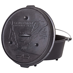 Camp Chef 12 Qt Seasoned Cast Iron Dutch Oven