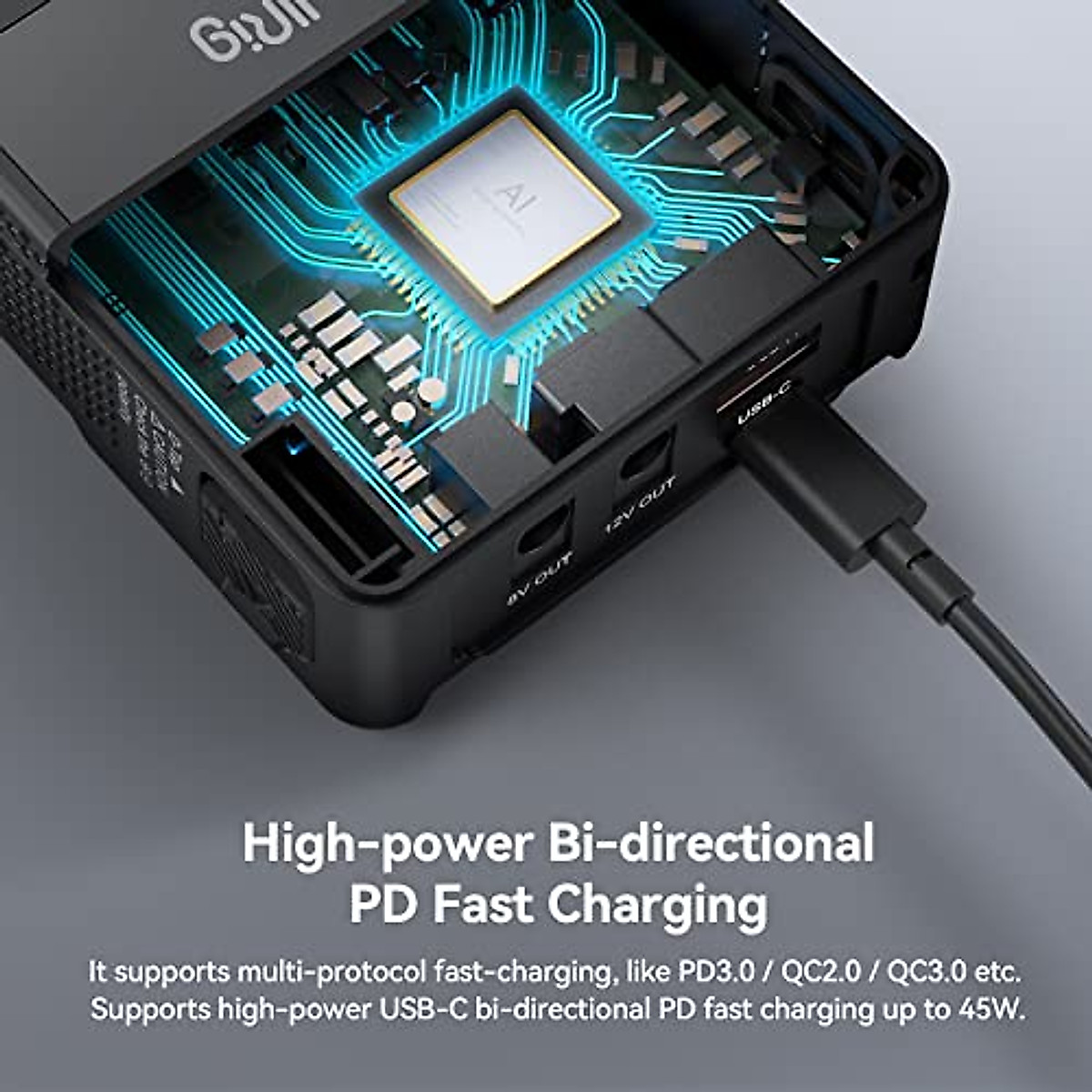 SmallRig V Mount Battery VB50, 3400mAh 50Wh 14.8V mini V-Mount Battery Support 45W PD USB-C Fast Charger, with D-TAP, USB-A, Dual DC Port, OLED Screen, for Camera, Camcorder, Monitor, Filmmaker - 3579