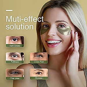 COBOR Under Eye Patches (60 Pcs), Hydrolyzed Collagen Under Eye Masks for Dark Circles and Puffiness with Seaweed and Tea Tree Extract, Eye Pads for Anti Wrinkle, Eye Bags, Moisturizing
