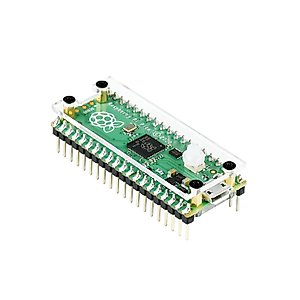 Waveshare Clear Acrylic Protection Case for Raspberry Pi Pico, Customized Key Cap, Neat Design