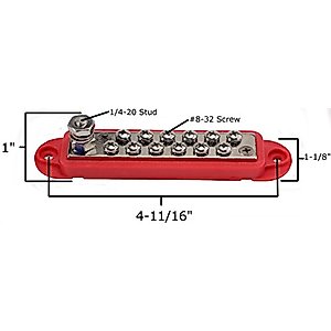 Fastronix 12 Terminal Power and Ground Distribution Block Kit
