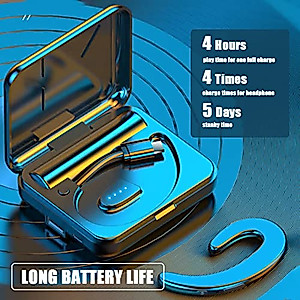 ESSONIO air Conduction Headphones Bluetooth Open Ear Headphones Open air Headphones IPX5 Waterproof Headphones