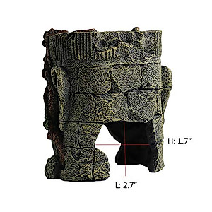Pet Products Fish Tank Decorations Ancient Tunnel Ruins Ornaments Ornament for Aquarium Monster Large