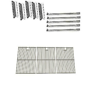 Nexgrill 720-0025 Barbecue Grill Replacement Kit - 5 Stainless Burners, 5 Heat Shields and Heavy Duty Stainless Steel Cooking Grates