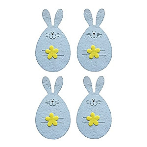 4Pcs Easter Cutlery Bag Set Festive Party Cutlery Decoration Bag Cutlery Decoration PN5