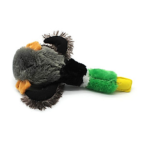N/ hionre Sound Squeaky Interactive Toys for Pets, Funny Plush Cartoon Duck Shape Chew Play Toy for Pet Dog Cat Duck