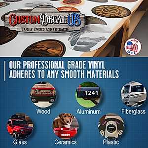 American Flag Cross (I56) Grey Line Corrections Decal Sticker Distressed Car Laptop/Netbook Window 4" Inch- by CustomDecal US